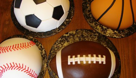Three Sports Cake - CakeCentral.com