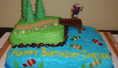 Fly Fishing Cake - CakeCentral.com