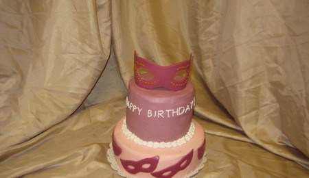 Masquerade Cake - CakeCentral.com
