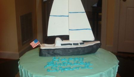 Nautical Graduation Cake - CakeCentral.com