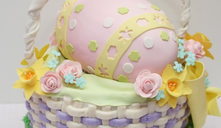 Panoramic Easter Egg Cake - CakeCentral.com