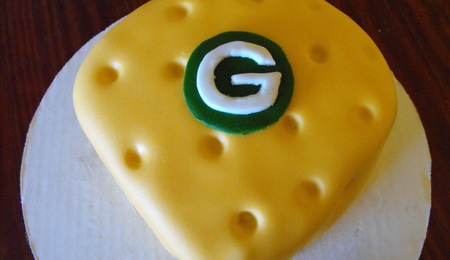 Green Bay Packers Cheese Head Cake - CakeCentral.com