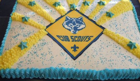 Cub Scouts Blue And Gold Banquet Cake - CakeCentral.com