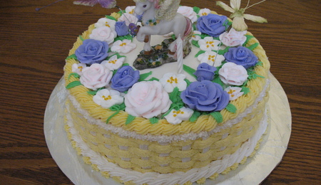 Magic Rainbow Unicorn - CakeCentral.com