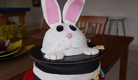 Magic Hat With Rabbit Coming Out - CakeCentral.com