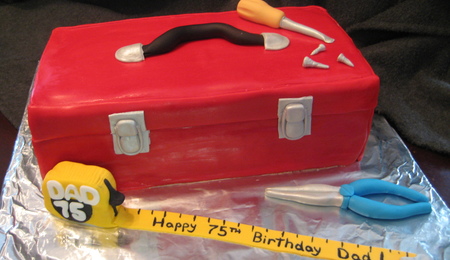 Tool Box Cake And Cookies - CakeCentral.com