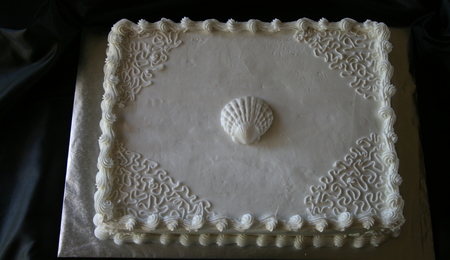 Swirls Sheet Cake - CakeCentral.com