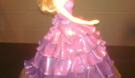 Princess Cake With Wand & Tiara - CakeCentral.com