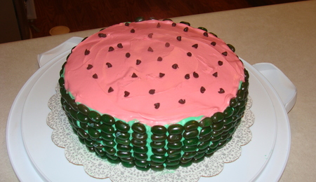 Watermelon Cake - CakeCentral.com