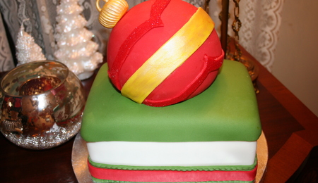 Christmas Ornament Cake - CakeCentral.com