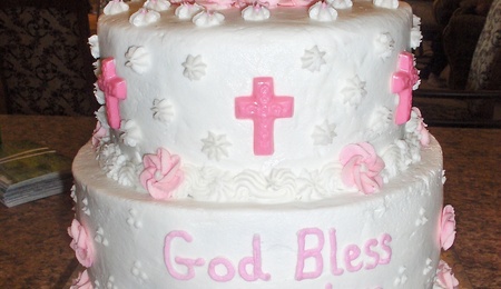 Chloe's First Communion & Confirmation - CakeCentral.com