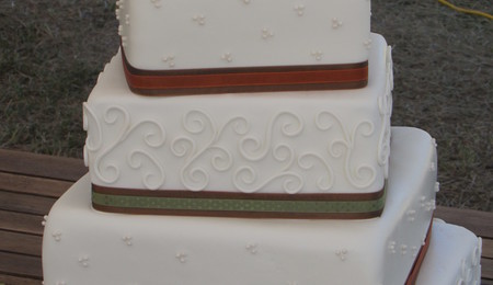 Square Wedding Cake - CakeCentral.com