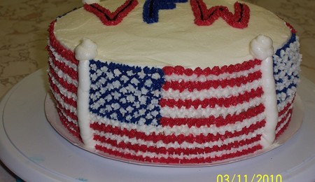 Rebel Flag Cake - CakeCentral.com