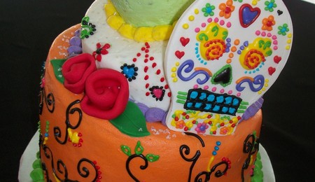 3D Skull And Cemetery - CakeCentral.com