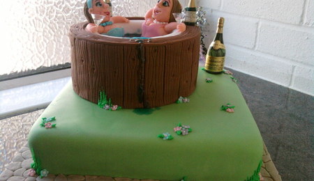 Hot Tub Birthday Cake - CakeCentral.com