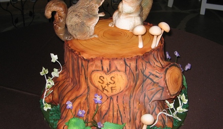 Painted Tree Cake - CakeCentral.com