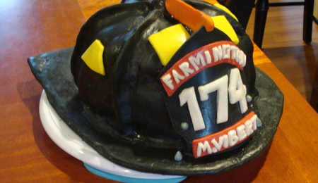Fire Helmet - CakeCentral.com