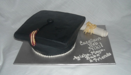 Grad Cap And Book - CakeCentral.com