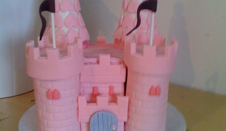 Purple Princess Castle Cake - CakeCentral.com