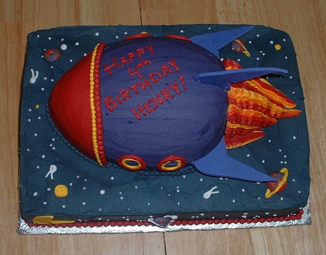 Rocket Ship Cake - CakeCentral.com
