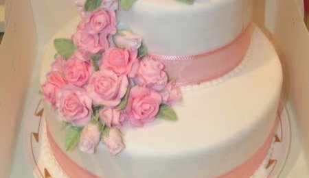 Wilton Course Iii Wedding Cake - CakeCentral.com