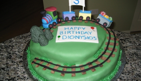 3D Train Cake - CakeCentral.com
