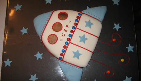 Rocket Ship Cake - CakeCentral.com