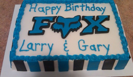 Fox Racing Cake - CakeCentral.com