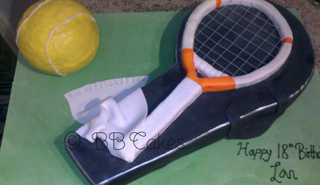 Tennis Racket Cake - CakeCentral.com