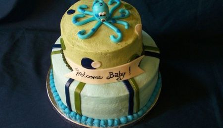 Ollie's 1St Birthday Octopus Cake - CakeCentral.com