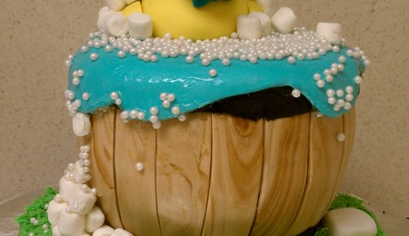 Rubber Duckies Taking A Bubble Bath - CakeCentral.com