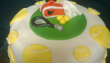 Tennis Racket Cake - CakeCentral.com