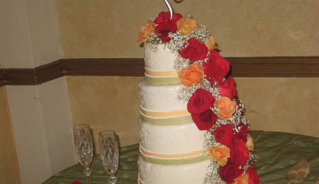 Buttercream Cake With Orchids - CakeCentral.com