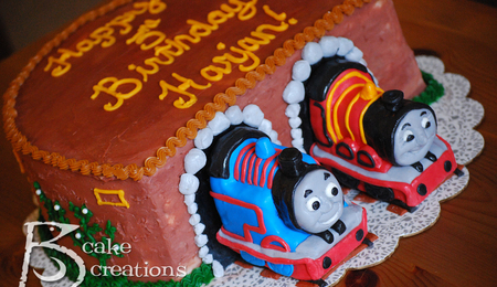 Two Two Train Cake - CakeCentral.com