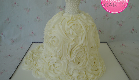 Bridal Shower Wedding Gown Cake - CakeCentral.com