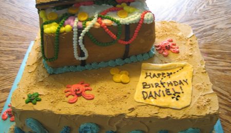 Treasure Chest And Map - CakeCentral.com