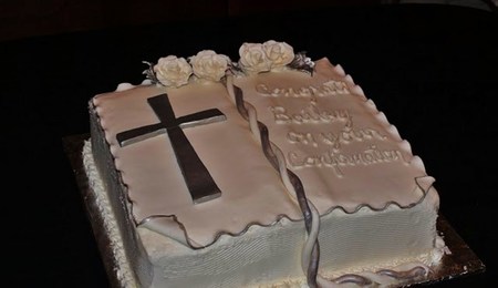 Catholic Confirmation Cake Set - CakeCentral.com