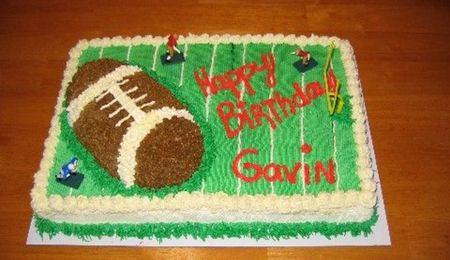 Ole Miss Football Field Cake - CakeCentral.com