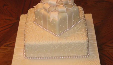Stacked Present Cake - CakeCentral.com