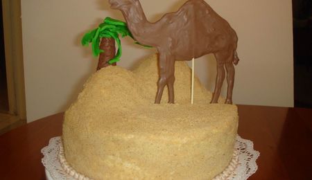 Camel Engagement Cake - CakeCentral.com
