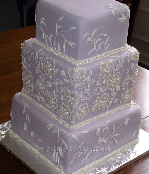 Beautiful Brush Embroidery Cakes - CakeCentral.com