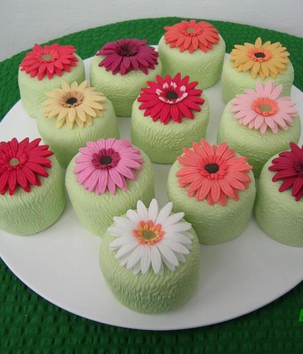 Colorful Cakes with Daisies - CakeCentral.com