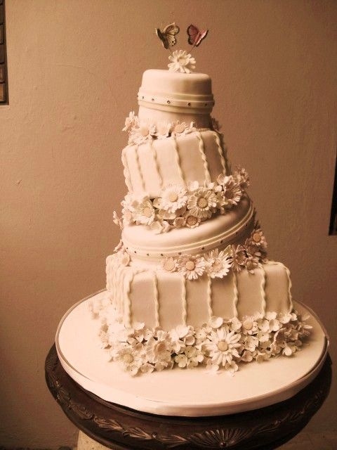 Colorful Cakes with Daisies - CakeCentral.com