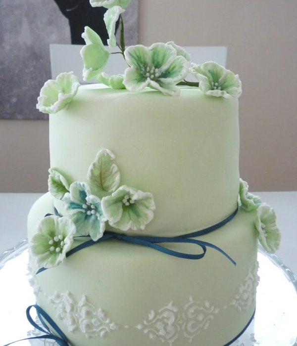 Beautiful Brush Embroidery Cakes - CakeCentral.com