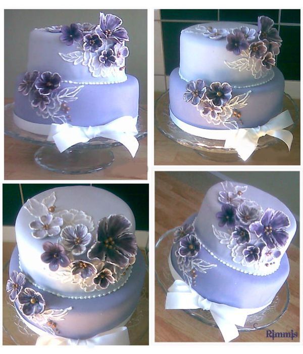 Beautiful Brush Embroidery Cakes - CakeCentral.com