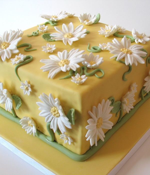 Colorful Cakes with Daisies - CakeCentral.com