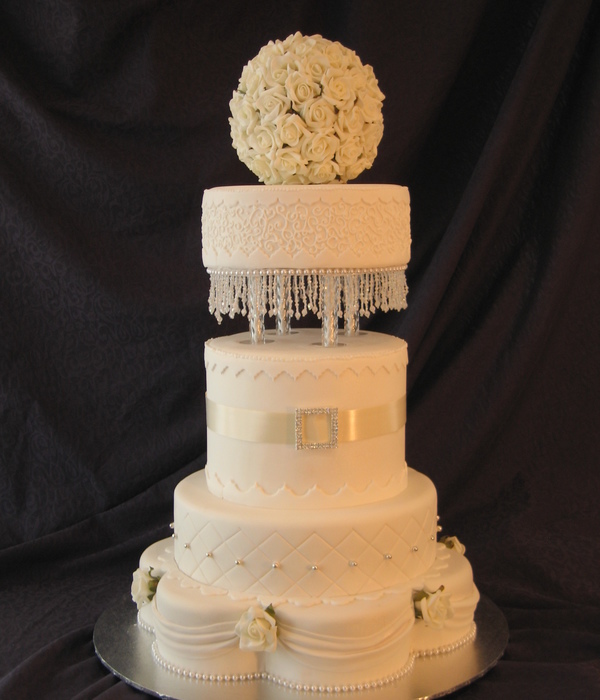 Beautiful Embossed Wedding Cakes - CakeCentral.com
