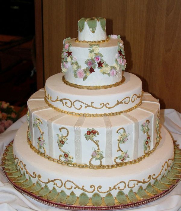 Beautiful Embossed Wedding Cakes - CakeCentral.com