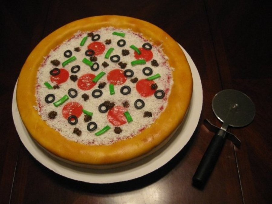 Pizza Cake - CakeCentral.com