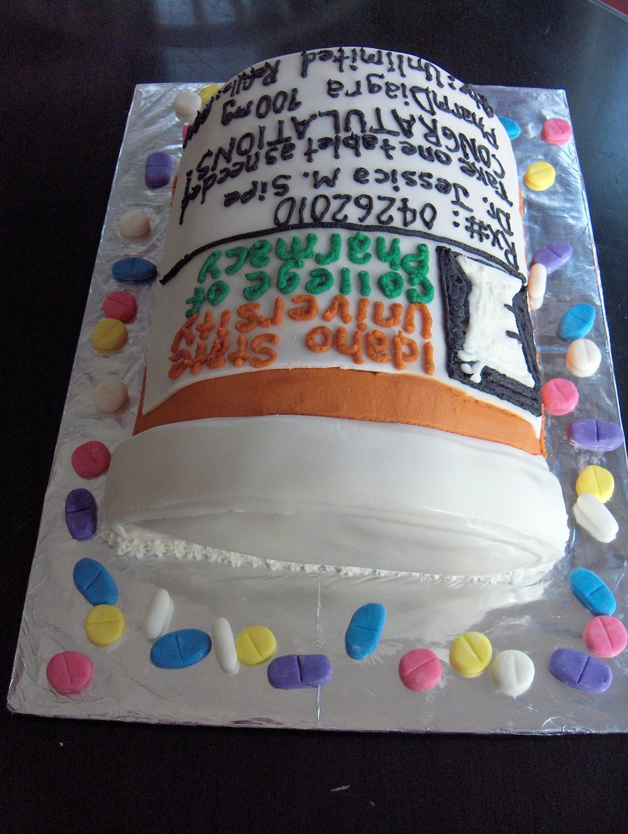 Pharmacy Graduation Cake - CakeCentral.com